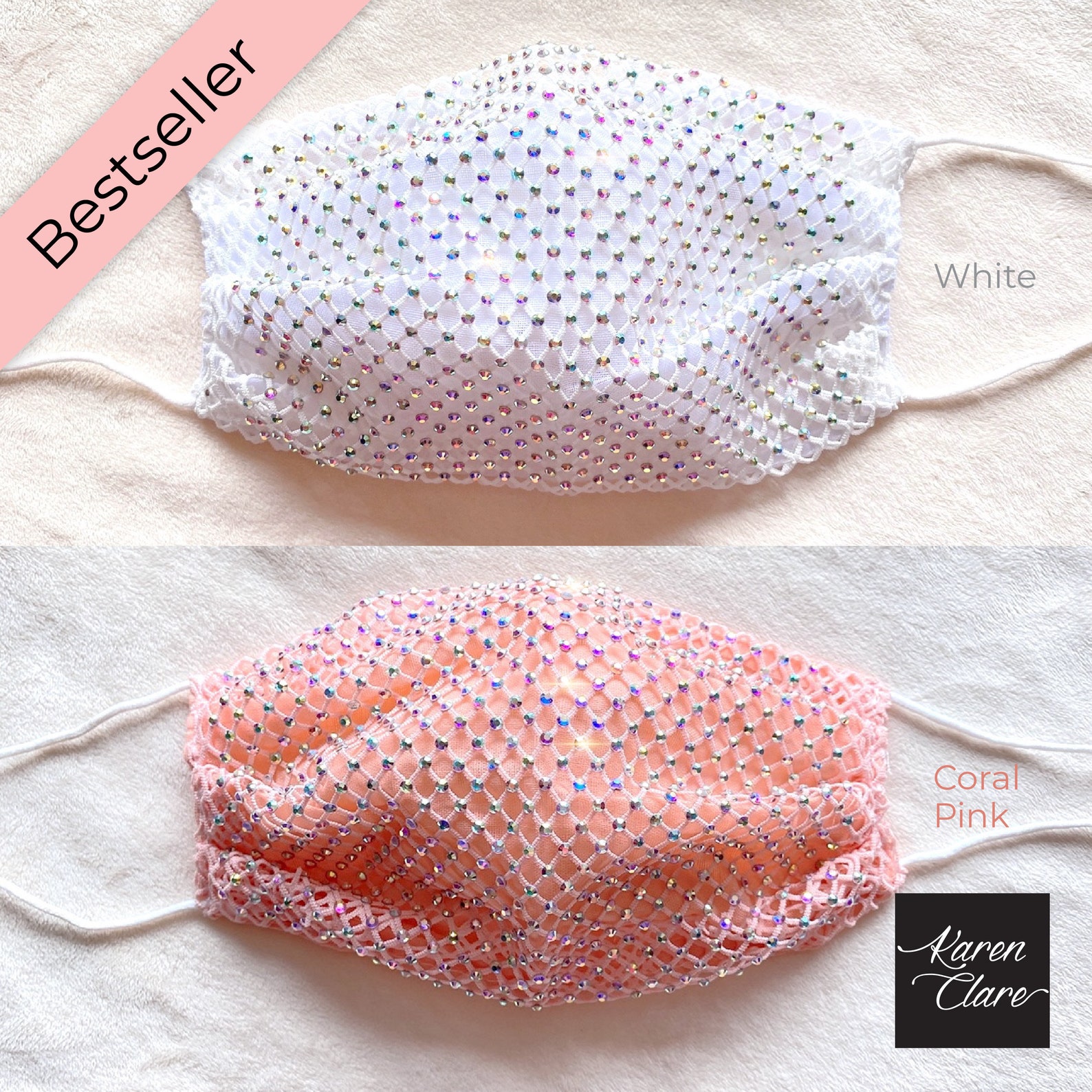 RHINESTONE FACE Mask/bling Face Mask/sparkle Face Mask/bling | Etsy