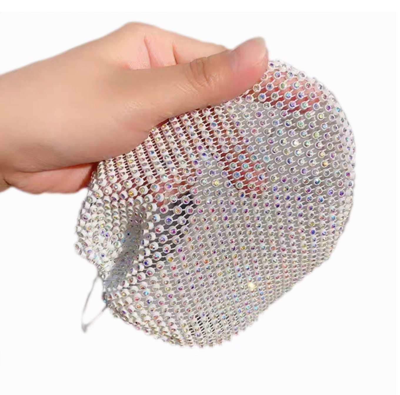 Rhinestone Mesh Face Mask / Bling Bling Face Mask / Sparkle - Etsy