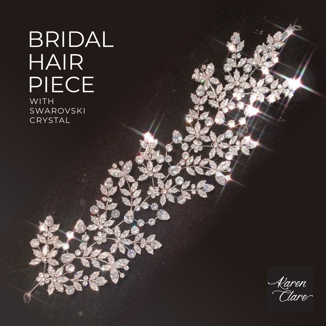 Bridal SWAROVSKI CRYSTAL Hair Accessories Bridal Hair Vine Wedding Hair ...