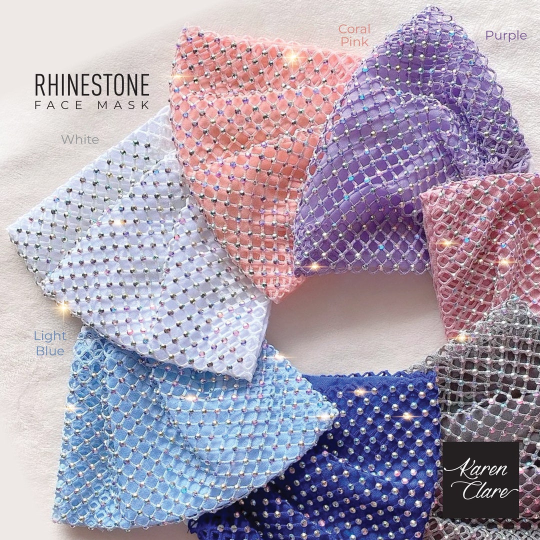 RHINESTONE FACE Mask/bling Face Mask/sparkle Face Mask/bling Mask/bling ...