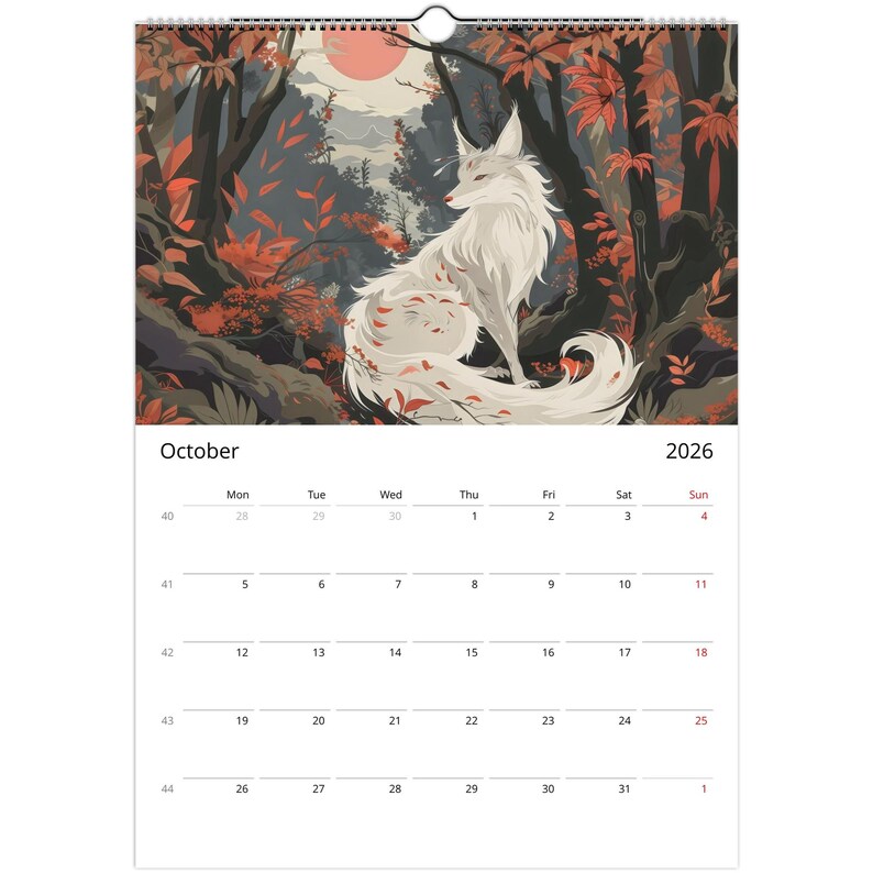 Japanese Wall Calendar 2026 – Illustrated Art – Home & Office Decor - Etsy