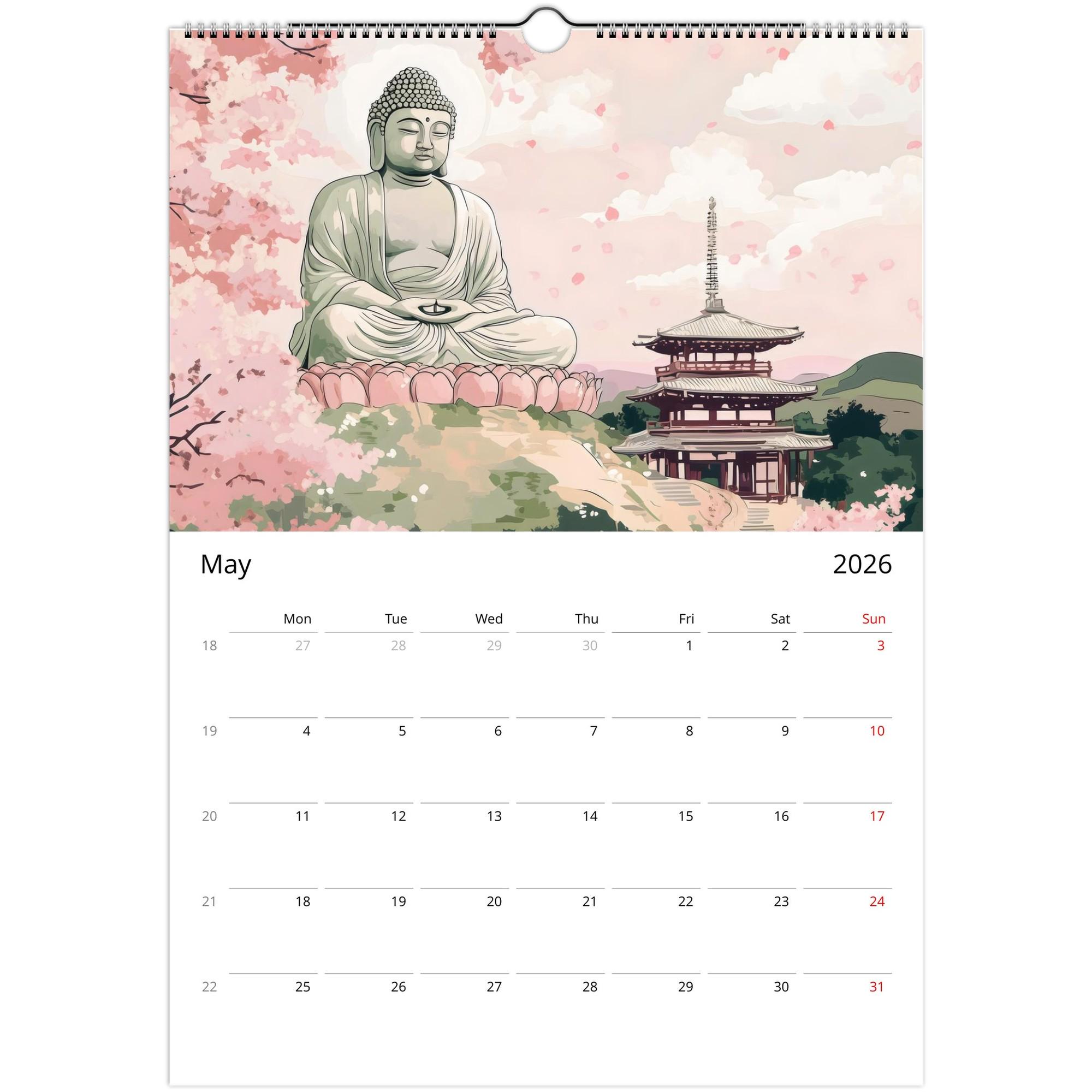 Japanese Wall Calendar 2026 – Illustrated Art – Home & Office Decor - Etsy