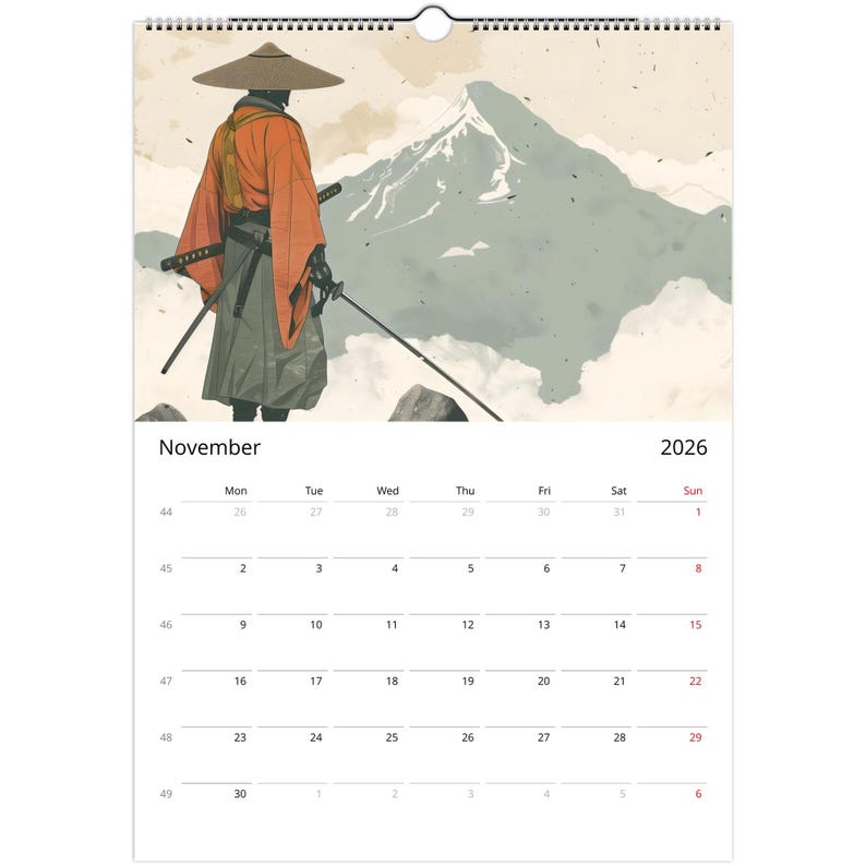 Japanese Wall Calendar 2026 – Illustrated Art – Home & Office Decor - Etsy