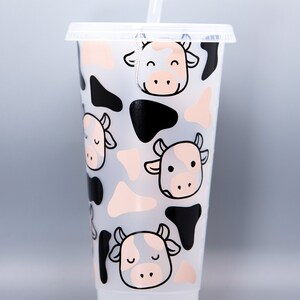 Cow Custom Cow 24oz Cold Cup, Cow Cup, Farm Cup, Reusable Cold Cup ...