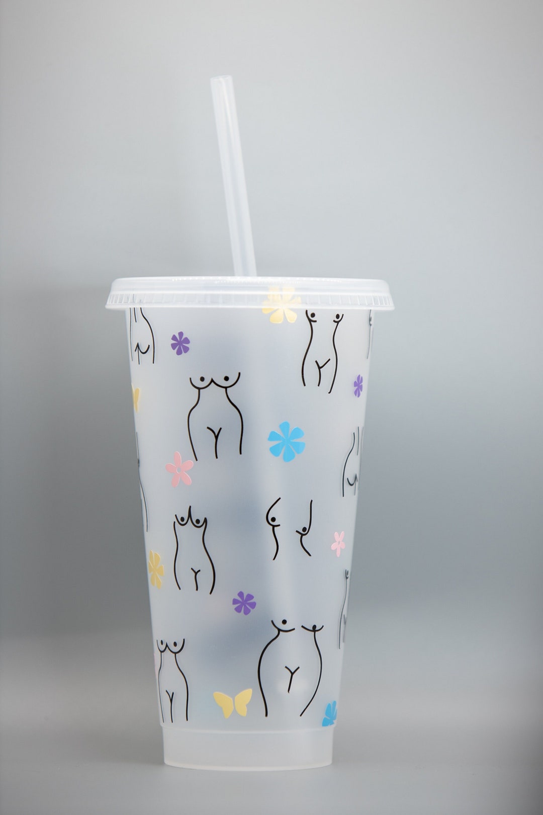Body Custom Body 24oz Cold Cup, Female Cup, Floral Cup, Reusable Cold ...