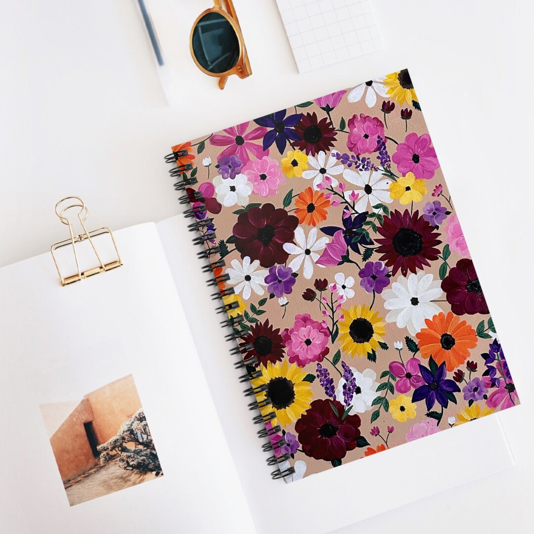 Taylor Swift Inspired Floral Spiral Notebook Ruled Line - Etsy