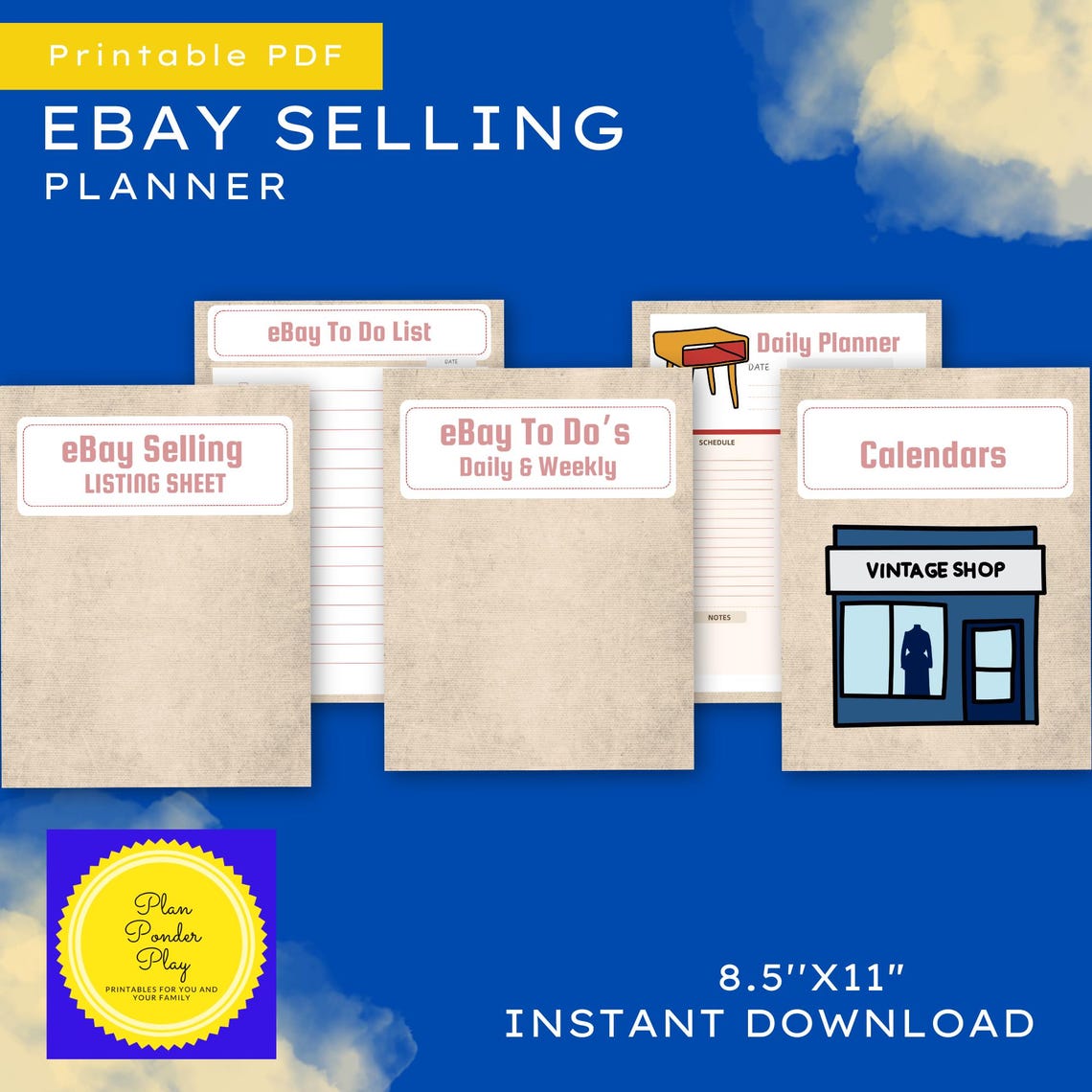 Ebay Sellers Planner: Plan, Organize, and Profit Quickly! Home-based ...