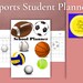 School Planner - Sports Theme - Printable Academic Planner - Etsy