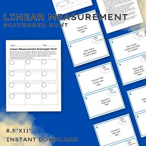 Linear Measurement Scavenger Hunt - Classroom or Homeschool Activity to ...
