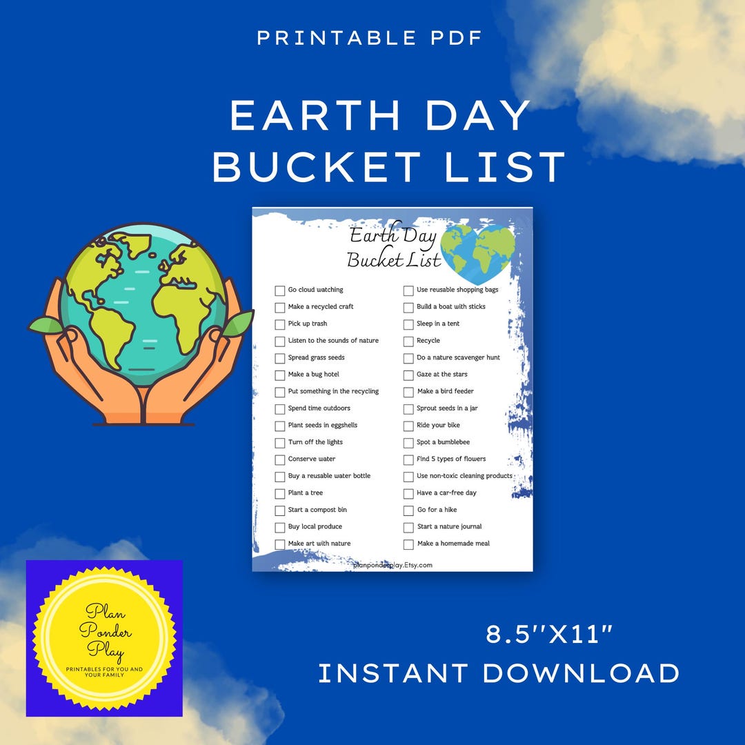 Earth Day Bucket List: 32 Ideas & Activities | Inspiration for Ecology ...