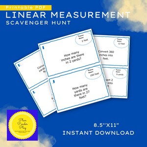 Linear Measurement Scavenger Hunt - Classroom or Homeschool Activity to ...