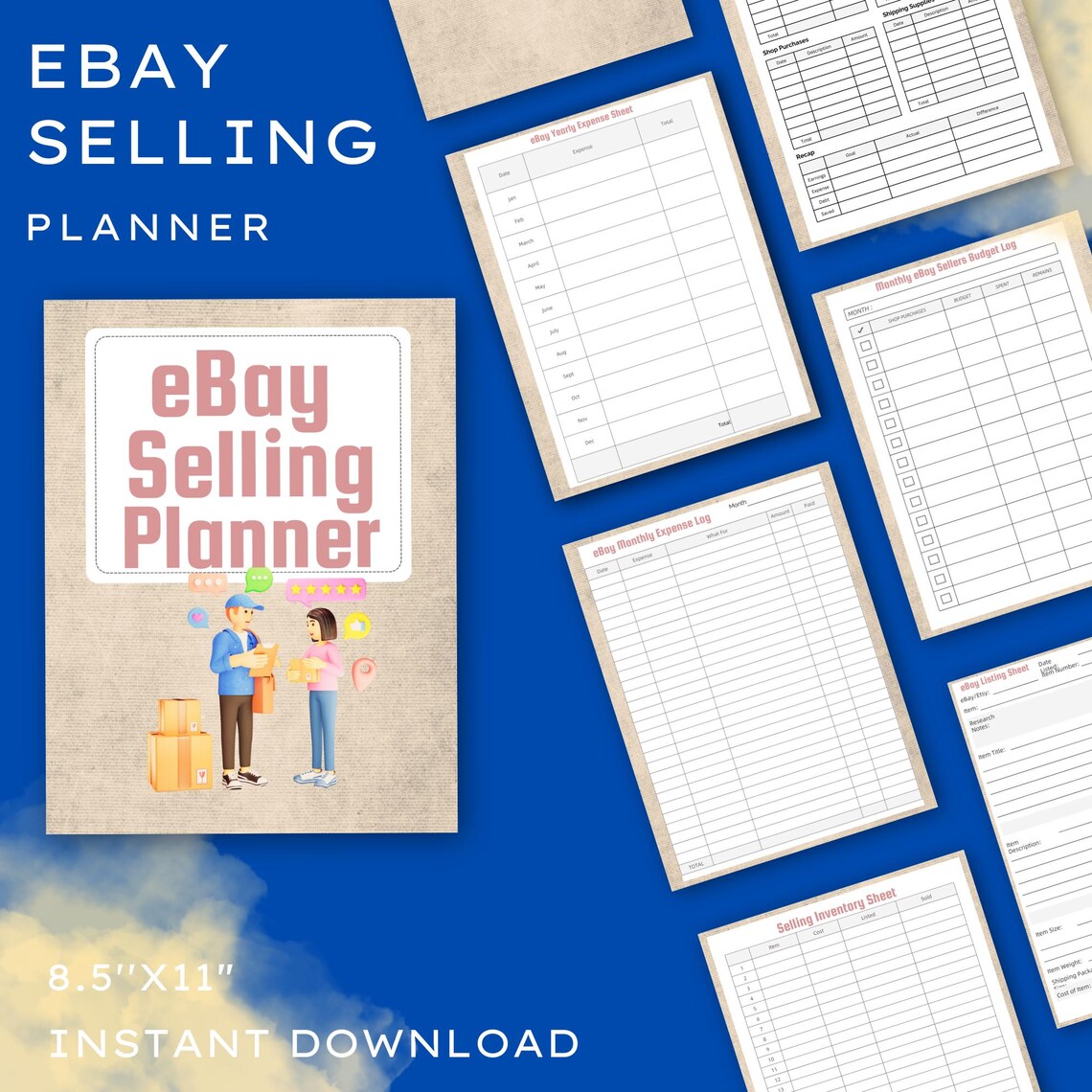 Ebay Sellers Planner: Plan, Organize, and Profit Quickly! Home-based ...