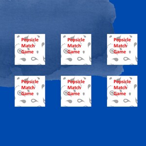 Popsicle Memory Match Game | Summer Party Game | Print at Home - Etsy
