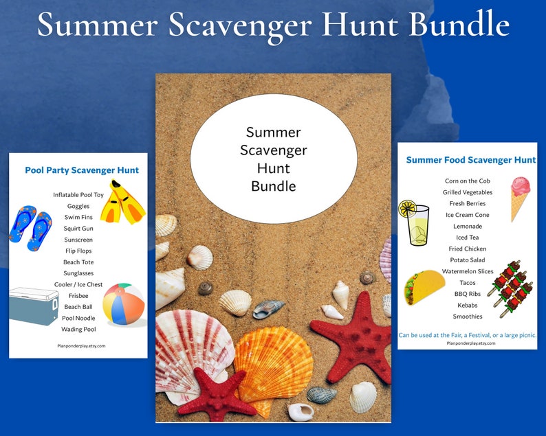 Summer Scavenger Hunt Bundle - Etsy