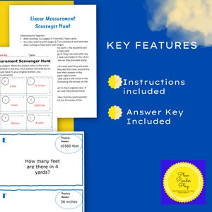 Linear Measurement Scavenger Hunt - Classroom or Homeschool Activity to ...