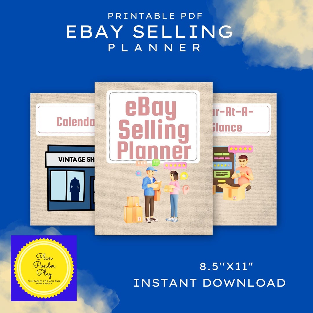 Ebay Sellers Planner: Plan, Organize, and Profit Quickly! Home-based ...