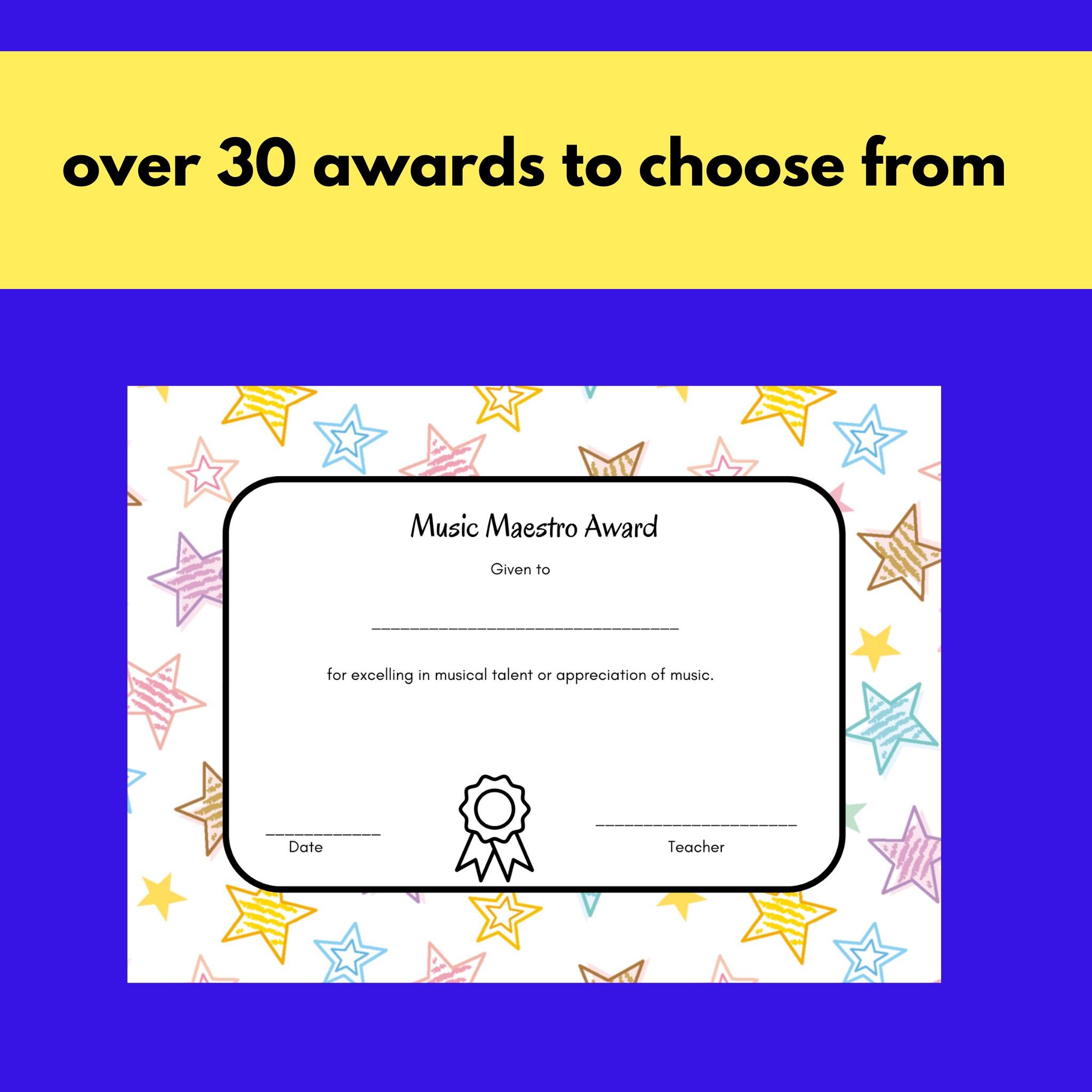 End of Year Student Award Certificates | Printable Classroom ...