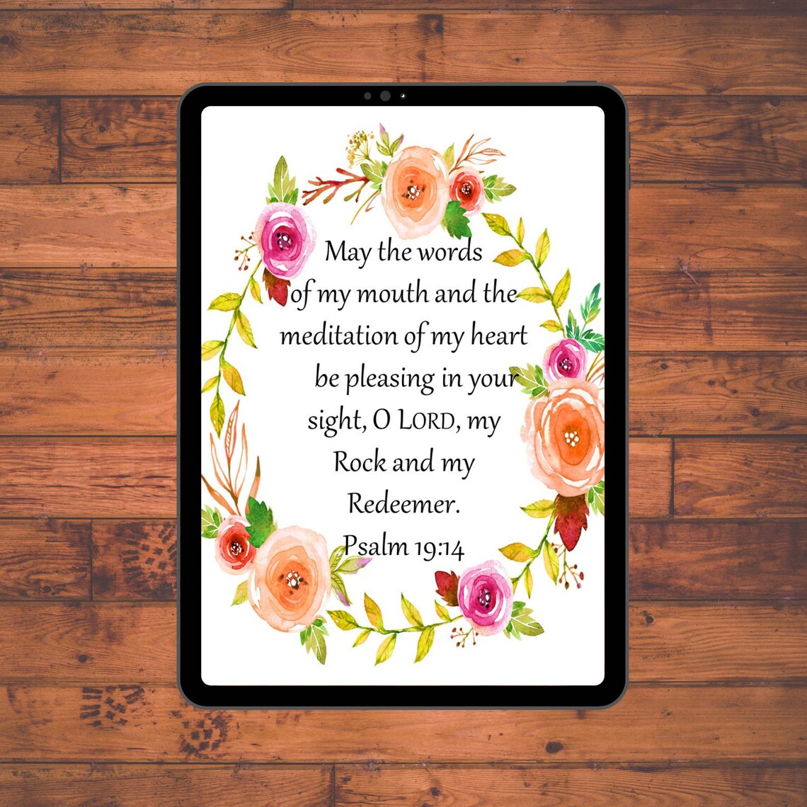 Psalm 19 14 Wall Art / Printable Home Decor / Suitable for Framing ...