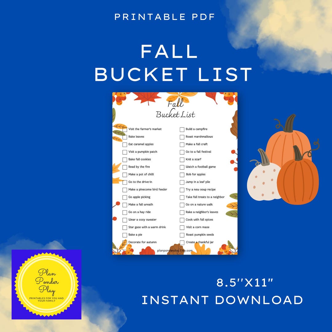 Fall Bucket List: 32 Ideas & Activities | Inspiration for Your Fall Fun ...