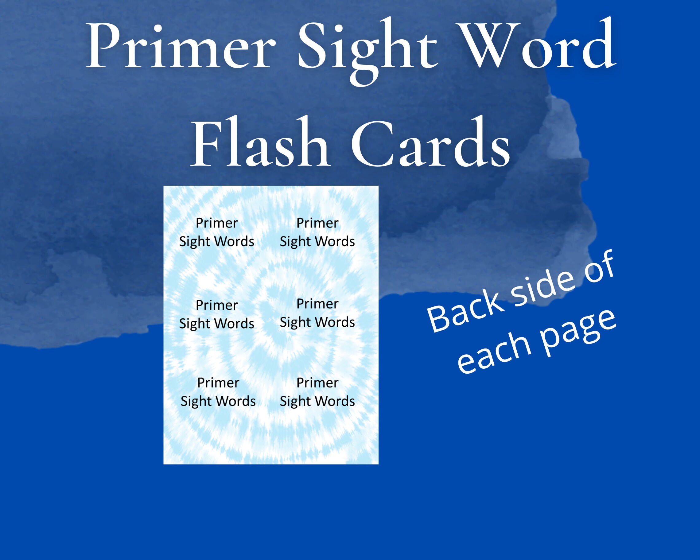 Primer Sight Word Flash Cards | Early Childhood Education | Reading ...