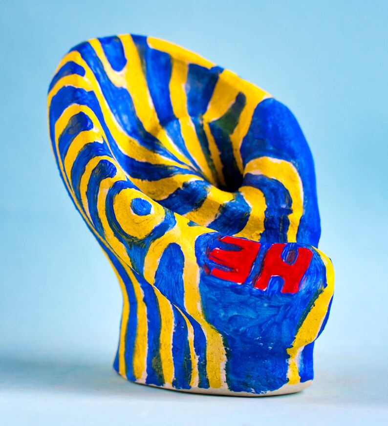 Ceramic Sculpture an Ear,statuette,art Collecting,clay Figures ...
