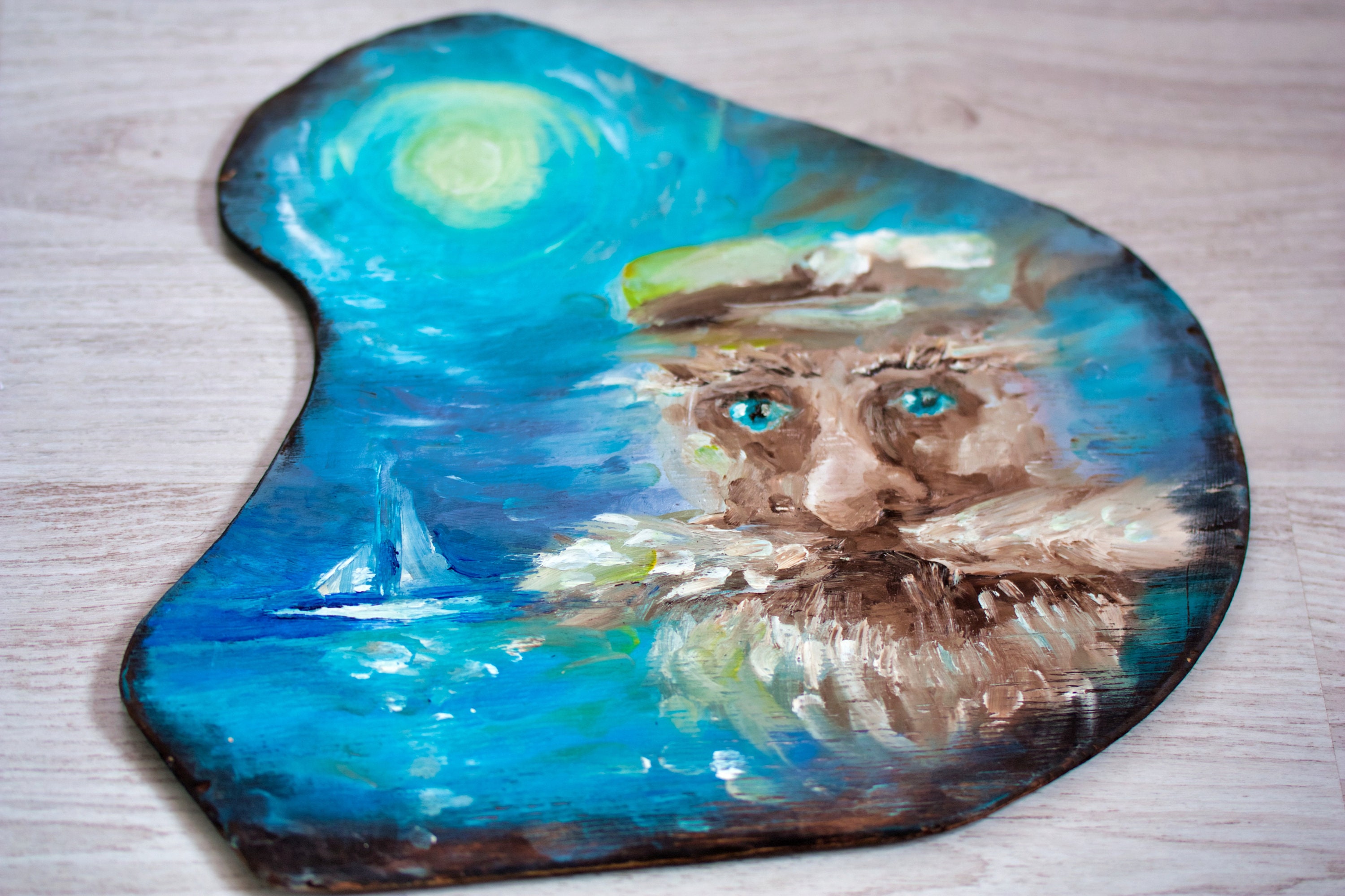 Oil Painting on on Plywood "shellback",art Collecting,expressionism ...