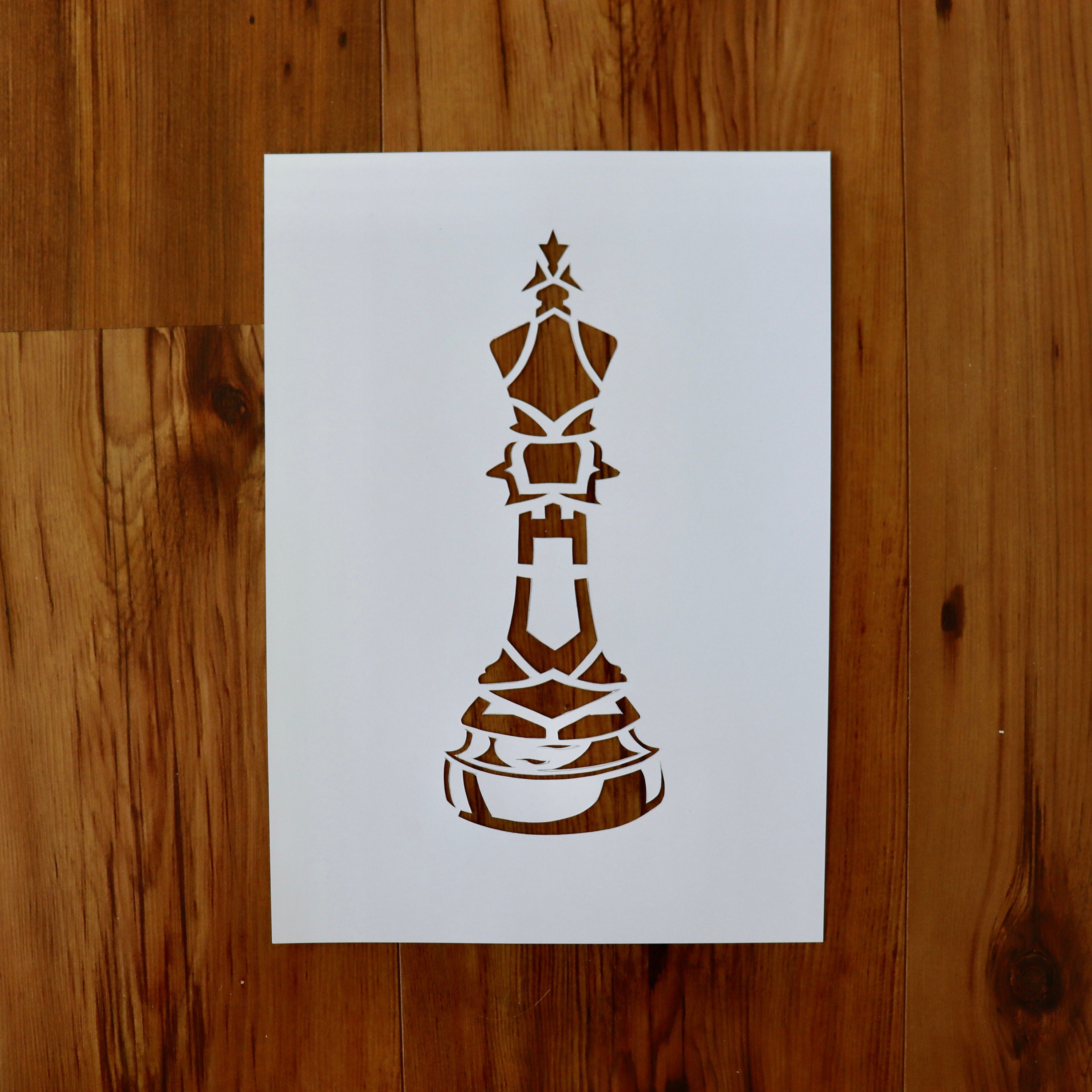 Chess Stencils - Fully Handmade Paper Stencils for Wall Art, Spray ...
