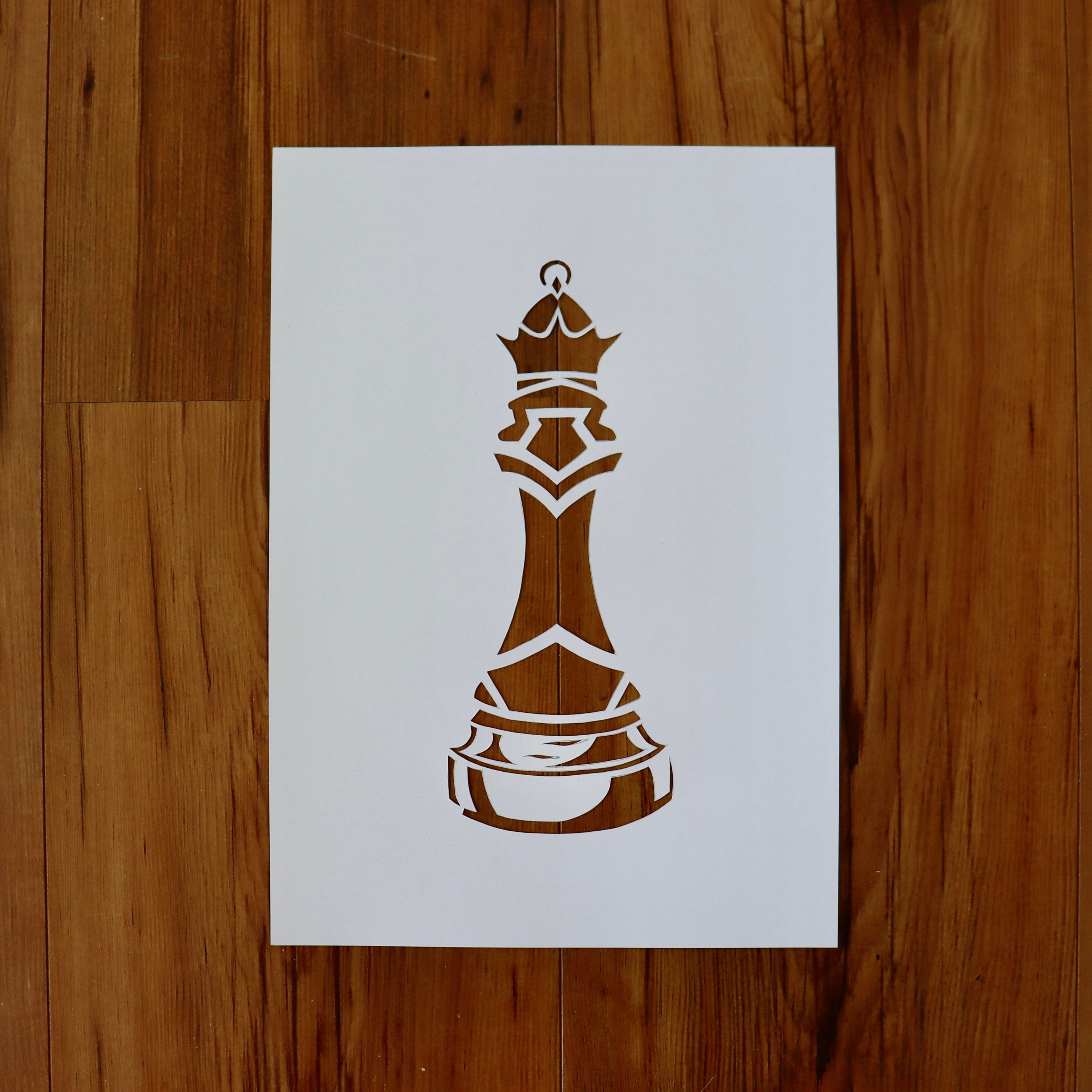 Chess Stencils - Fully Handmade Paper Stencils for Wall Art, Spray ...