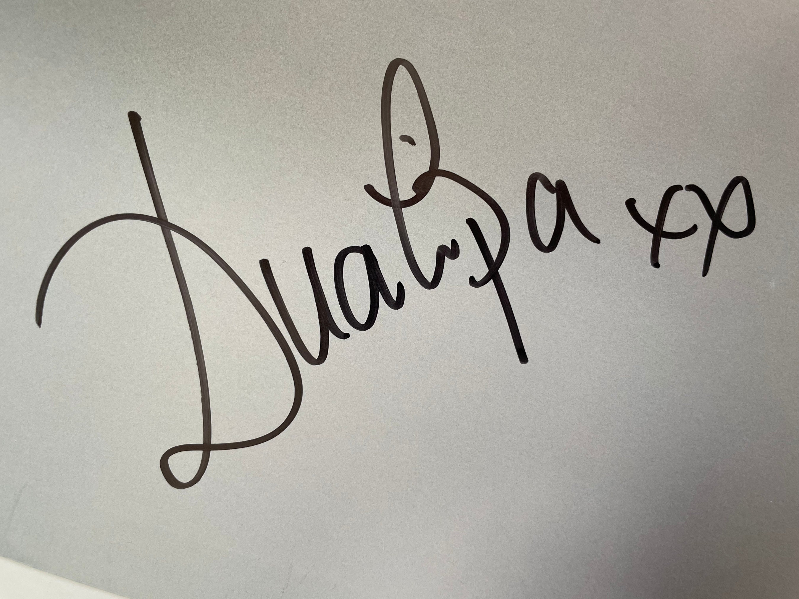 Dua Lipa Autograph Signed Poster 60x45cm - Etsy