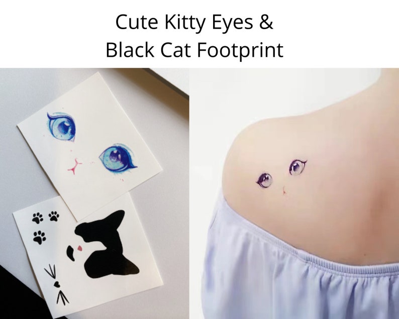 Cute Animal Temporary Tattoo Sticker Set Waterproof Transfer - Etsy
