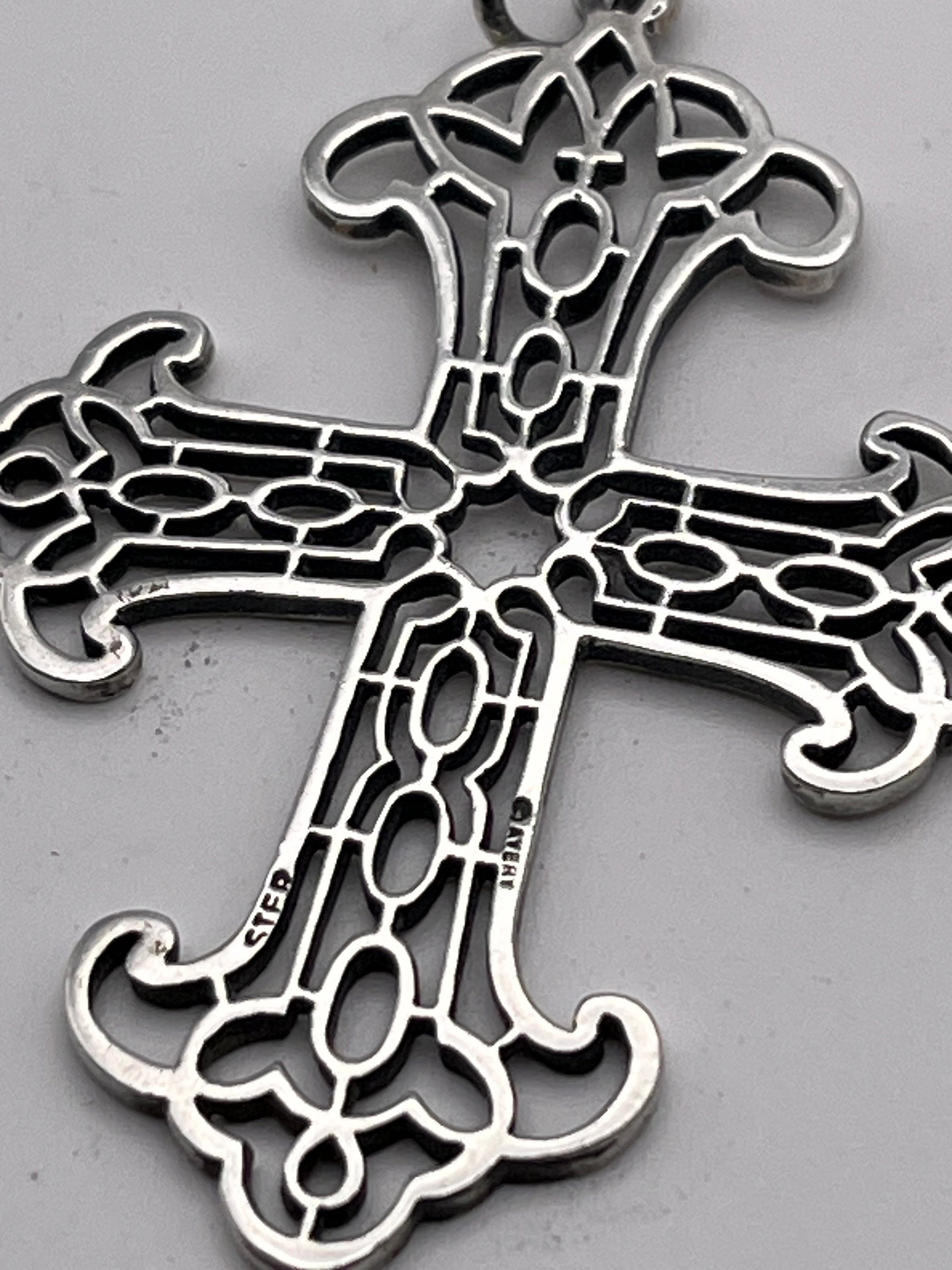 Rare Retired James Avery Sterling Silver Hayden Cross Pendant 2.25 - Etsy