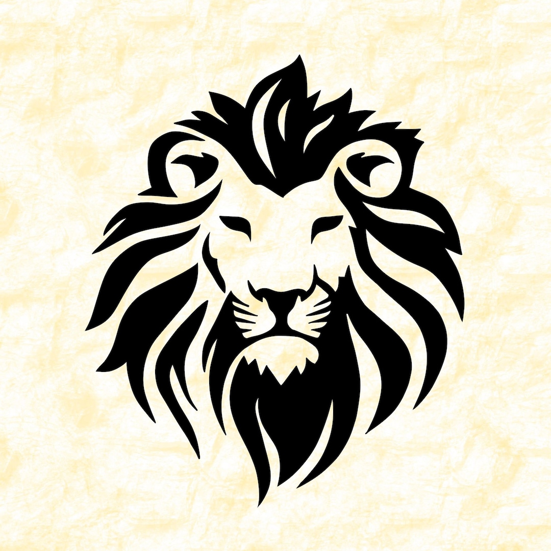 Lion Head SVG, Lion Silhouette, Lion Svg, Lioness Svg, Lion Png, Dxf ...