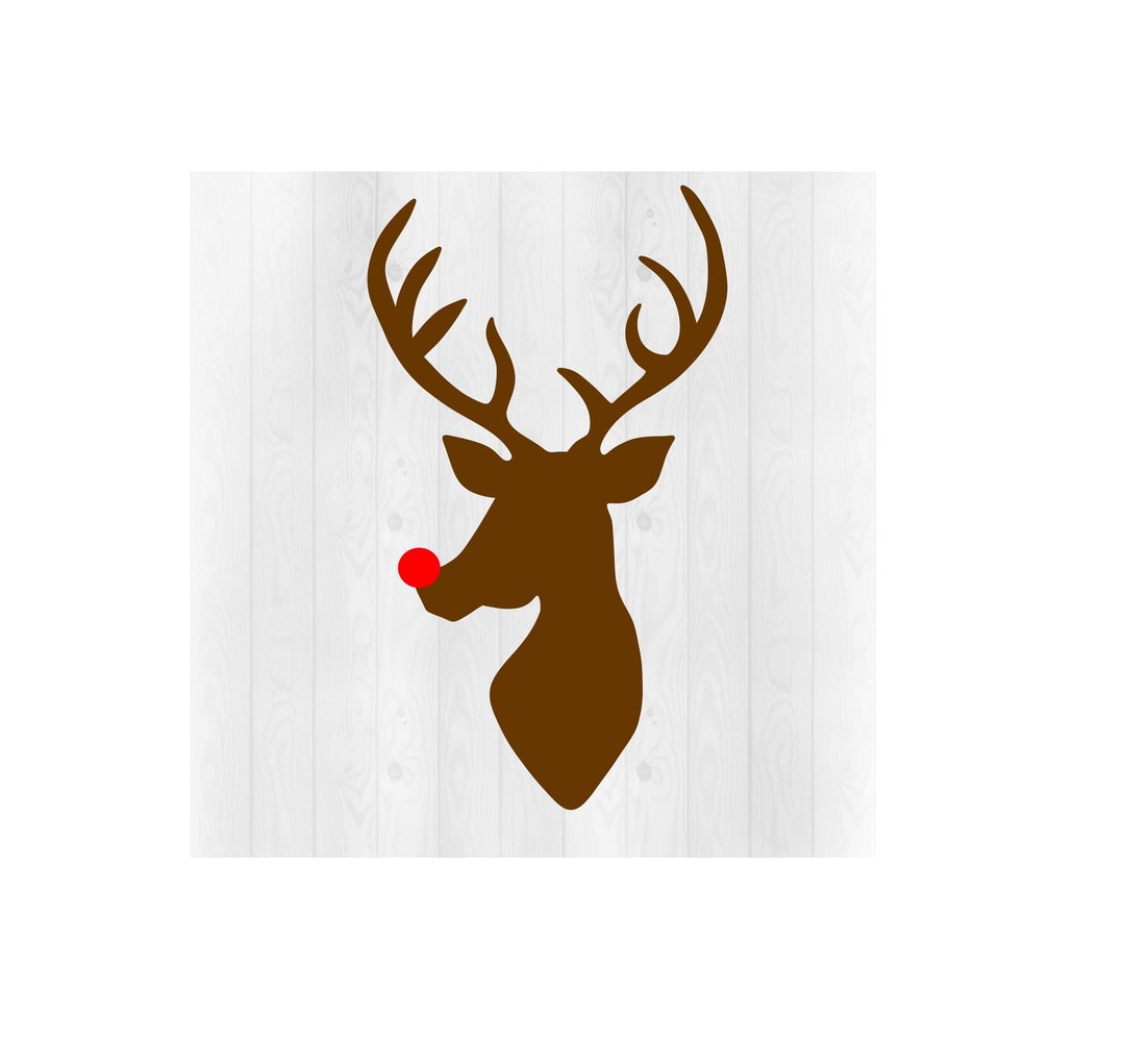 Reindeer SVG, Rudolph SVG, Christmas Svg, Reindeer Png, Rudolph Red ...