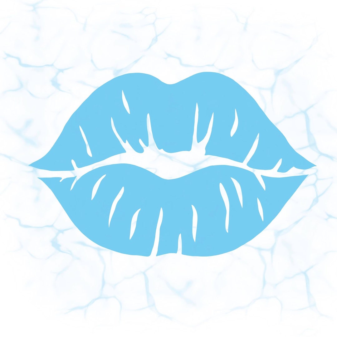Blue Lips Svg, Lips Svg, Lips Png, Kiss Svg, Shirt Kiss Svg, Lips Shirt ...