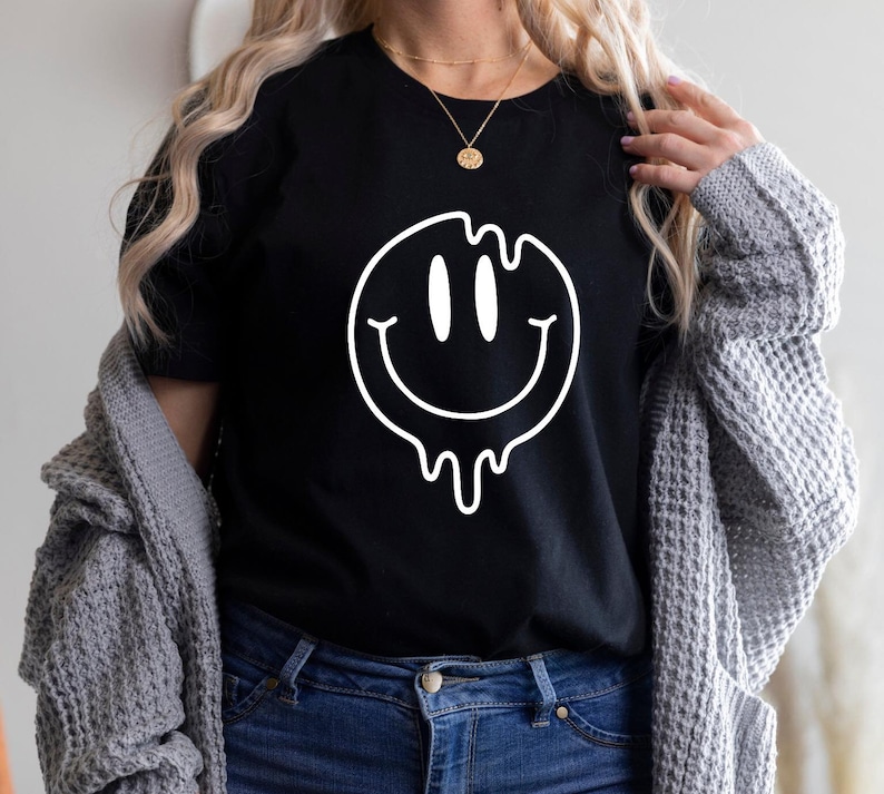 Smiley Face SVG Smiley Face Dripping SVG Smiley Face PNG - Etsy