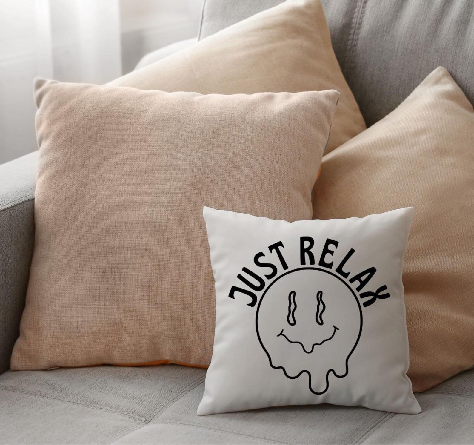 Just Relax SVG Smiley Face Svg Dripping Smiley Svg Smiley - Etsy