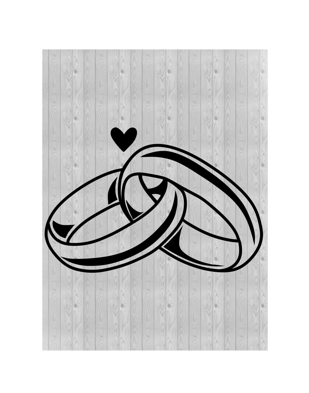 Wedding Rings SVG, Engagement Ring SVG, Heart Svg, Cricut Cut File ...