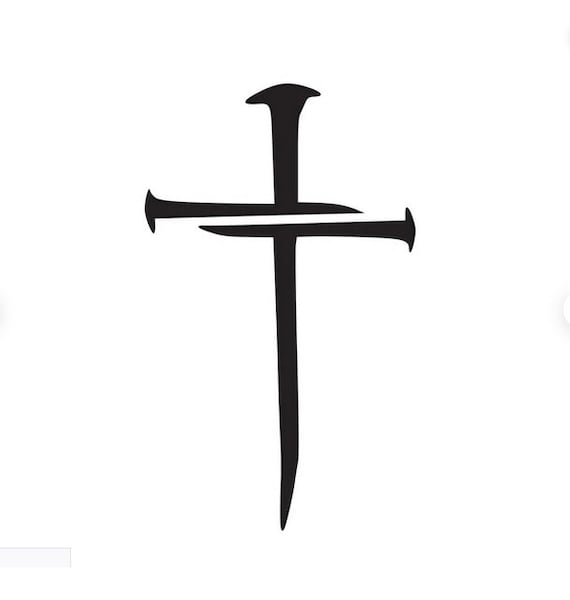 Nail Cross SVG Christian Nail Cross SVG Cross SVG Cross - Etsy Ireland
