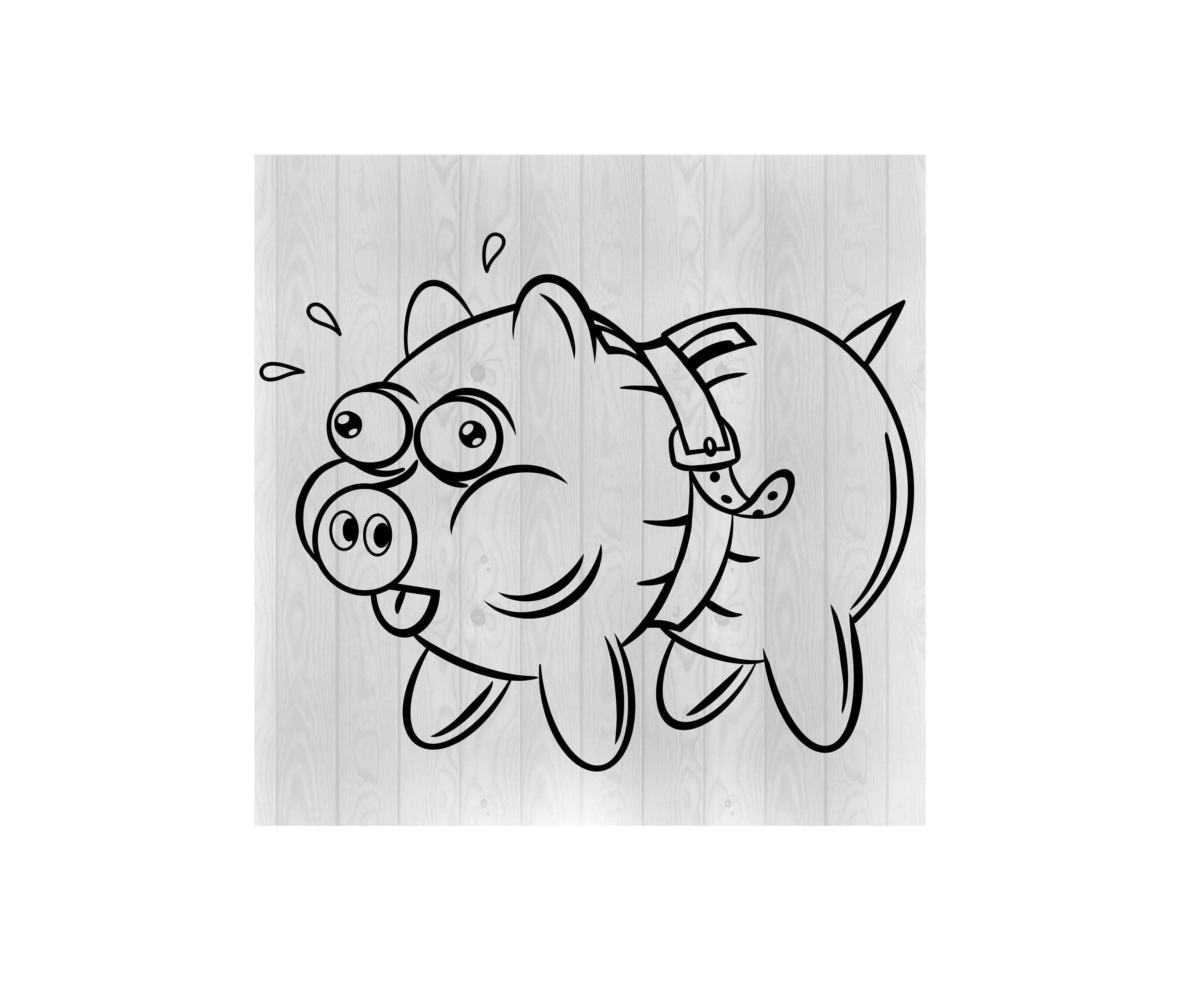 Piggy Bank SVG Pig Svg Pig Png Animal Svg Farm Animal Svg - Etsy