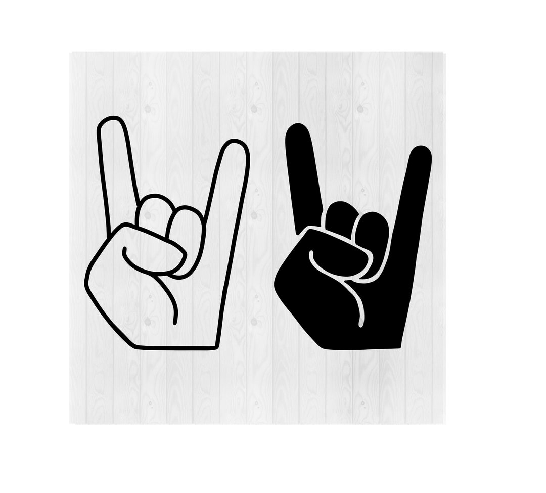 Rock on SVG, Rock on PNG, Rocker Svg, Rock on Hand Svg, Cricut Cut File ...