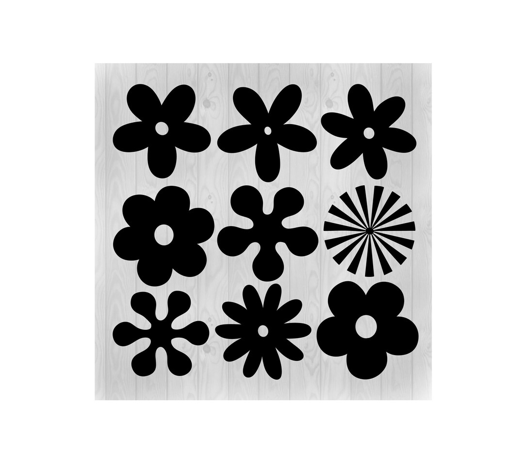 Flower Bundle SVG, Flower Svg, Flower Cut File, Cricut Cut File, Dxf ...
