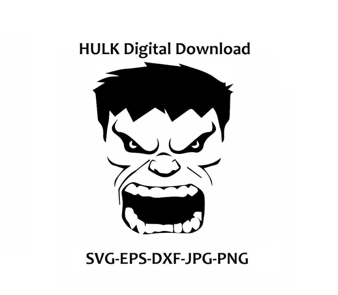 Hulk Face SVG, Angry Hulk SVG, Hulk SVG, Hulk Png, Superhero Svg ...