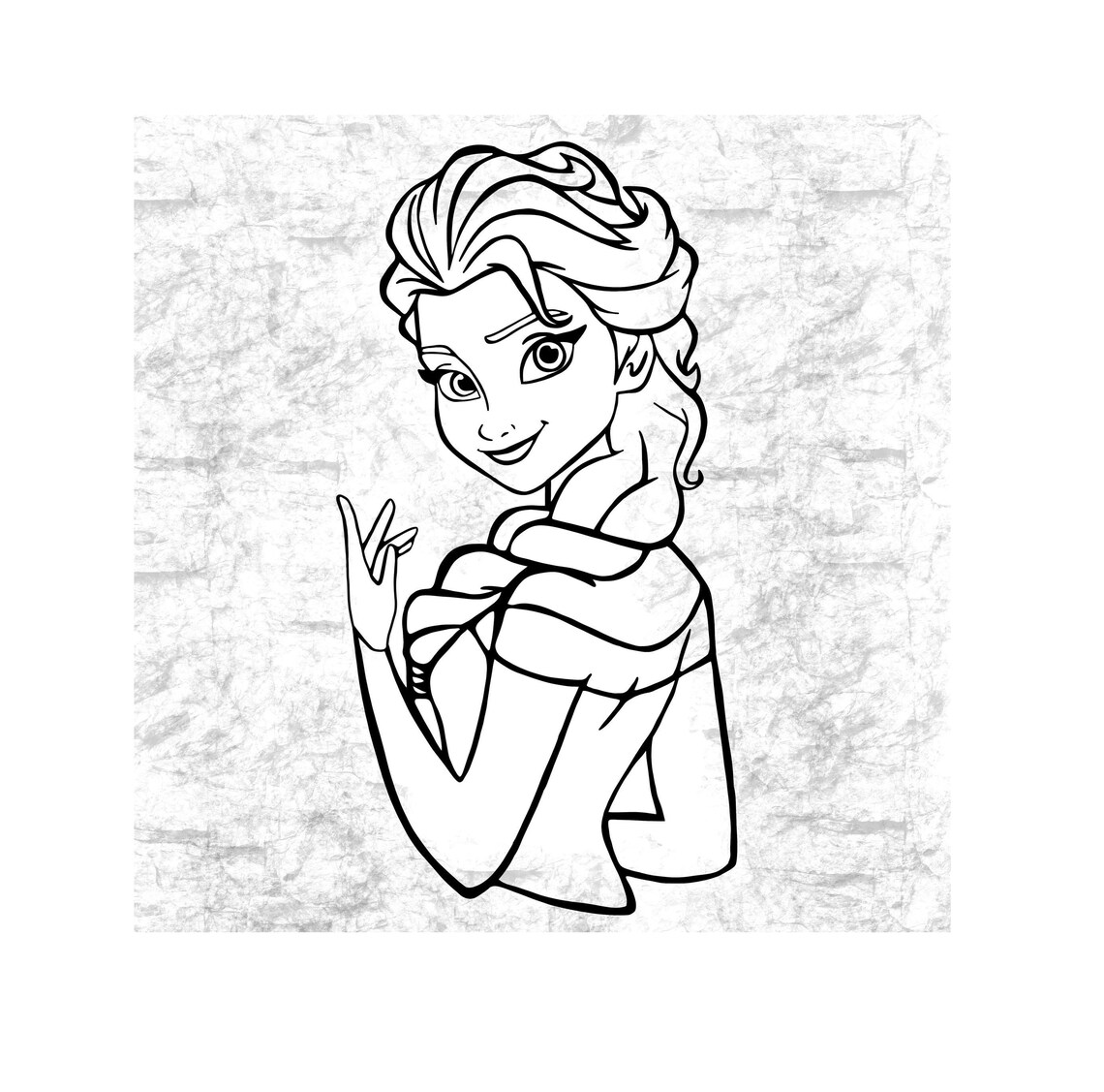 Elsa SVG, Elsa Silhouette Svg, Frozen Svg, Movie Svg, Cartoon Svg, Elsa ...