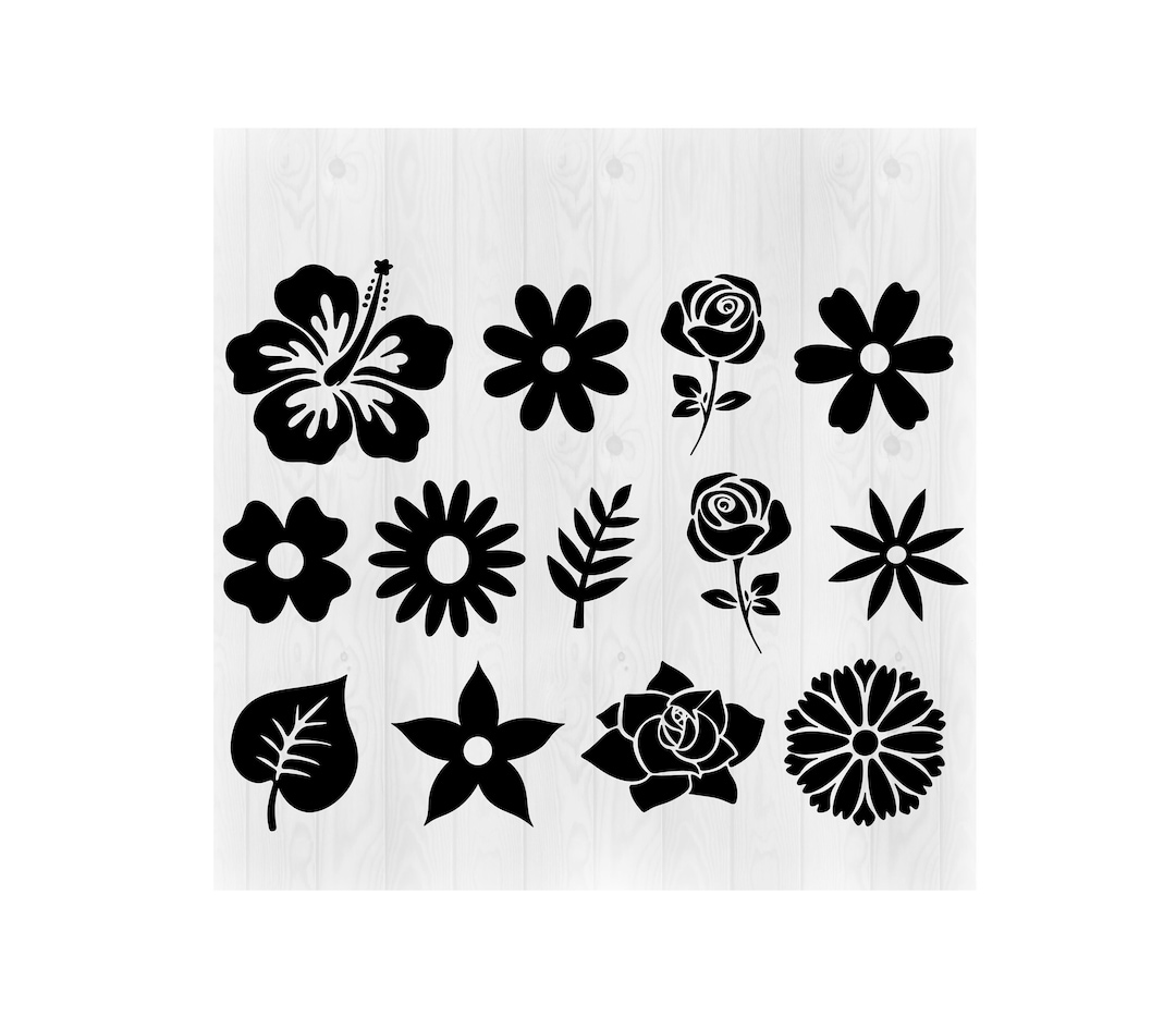 Flower Bundle SVG, Flower Svg, Flowers Svg, Flower Png, Flowers Png ...