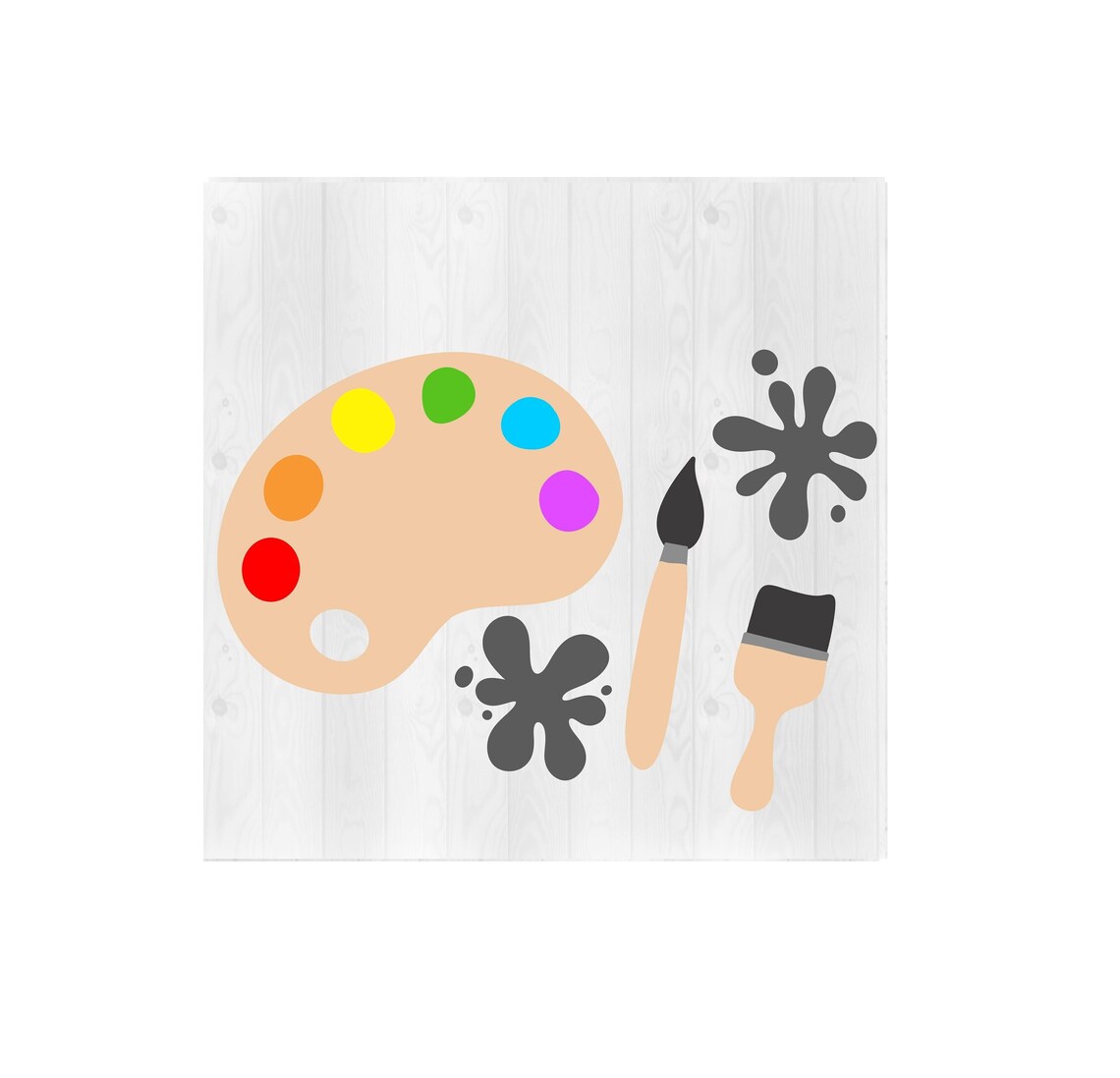 Paint Pallette SVG Art SVG Artist Svg Paint Splatter Svg - Etsy