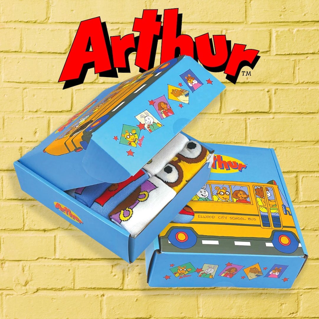 PBS Kids Arthur 12 Pair Socks Set, Back to School Socks, PBS Arthur, PBS Socks, Arthur Socks ...