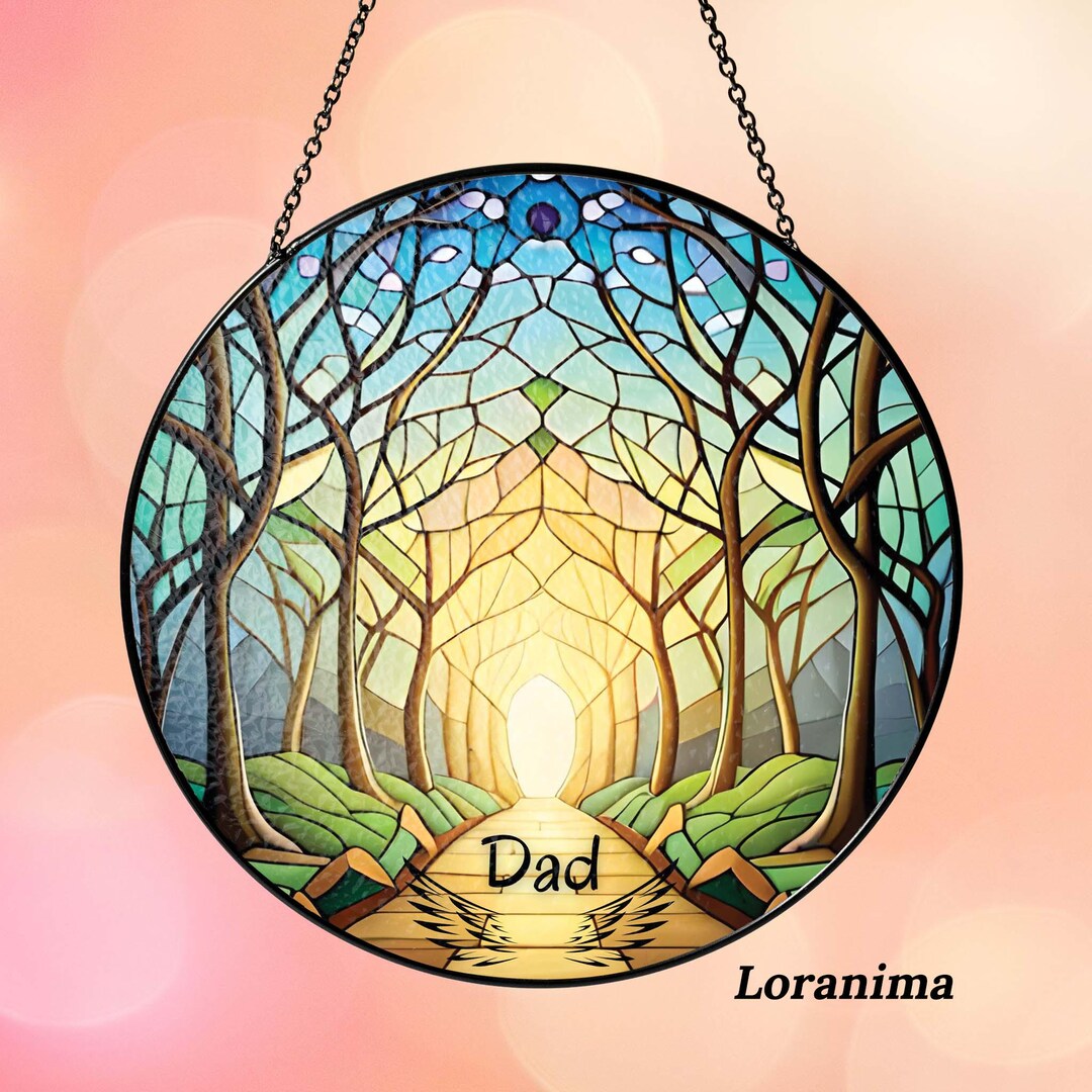 Dad Memorial Suncatcher Dad Parent Memorial Gift for Dad Passing Dad ...