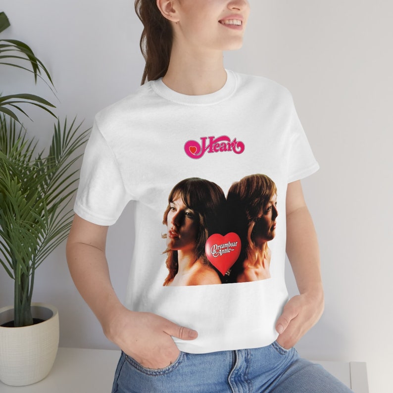 Heart Rock Band Shirt / White Heart / Unisex T-shirt - Etsy