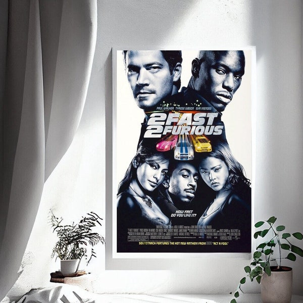 2 Fast 2 Furious Movie Poster - Etsy