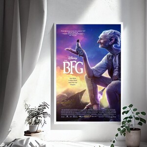 The BFG Movie Poster Canvas Poster Bedroom Art Without Frame 8x12 ...